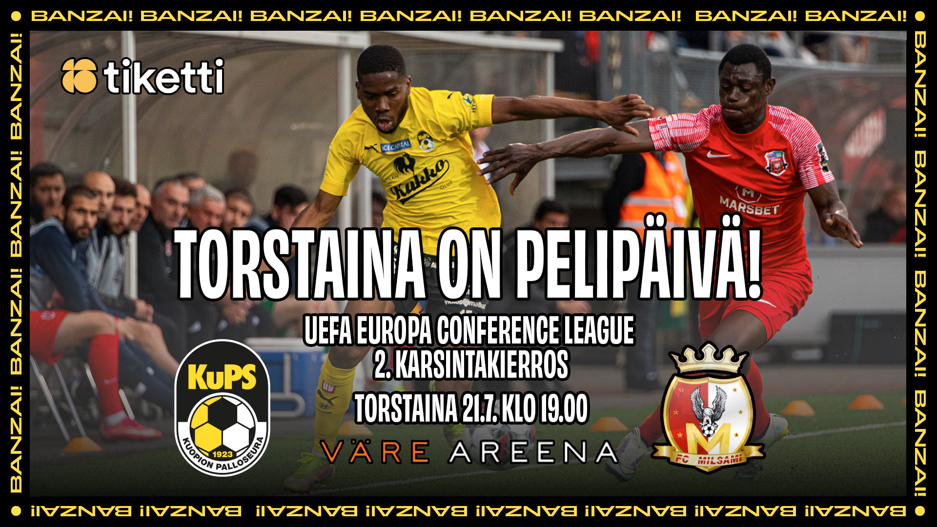 KuPS-FC Milsami näkyy VeikkausTV:sta - KuPS - Kuopion Palloseura